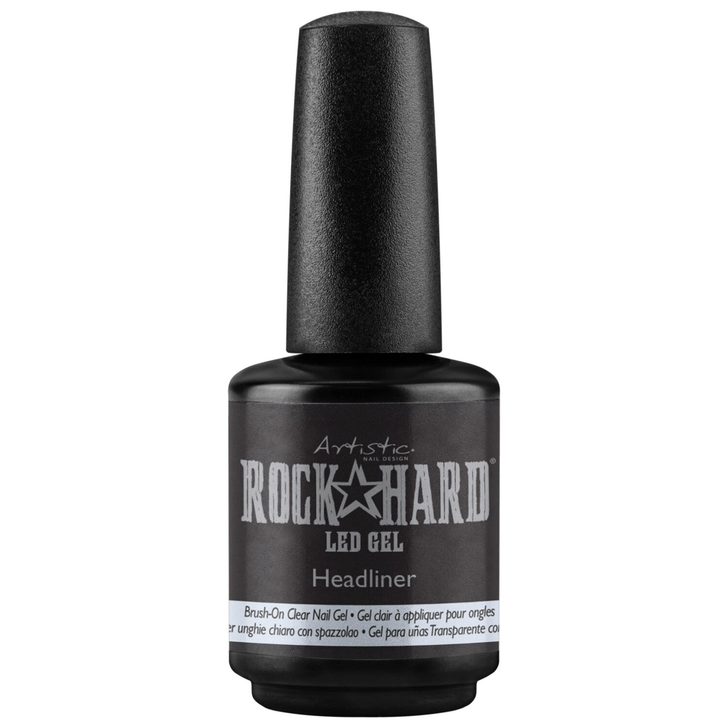 Artistic Nail Design Headliner Brush-on Clear Gel