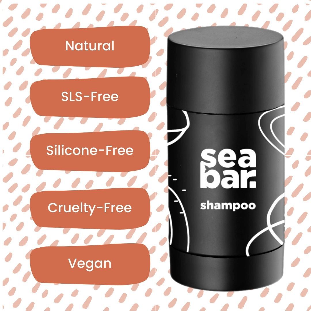 SeaBar Solid Shampoo & Conditioner Bar Set with Free Reusable Bar ...