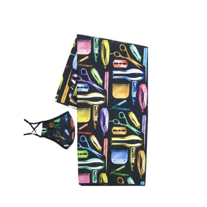 King Midas Empire Fruity Pebbles Barber Cape Collection with Mask