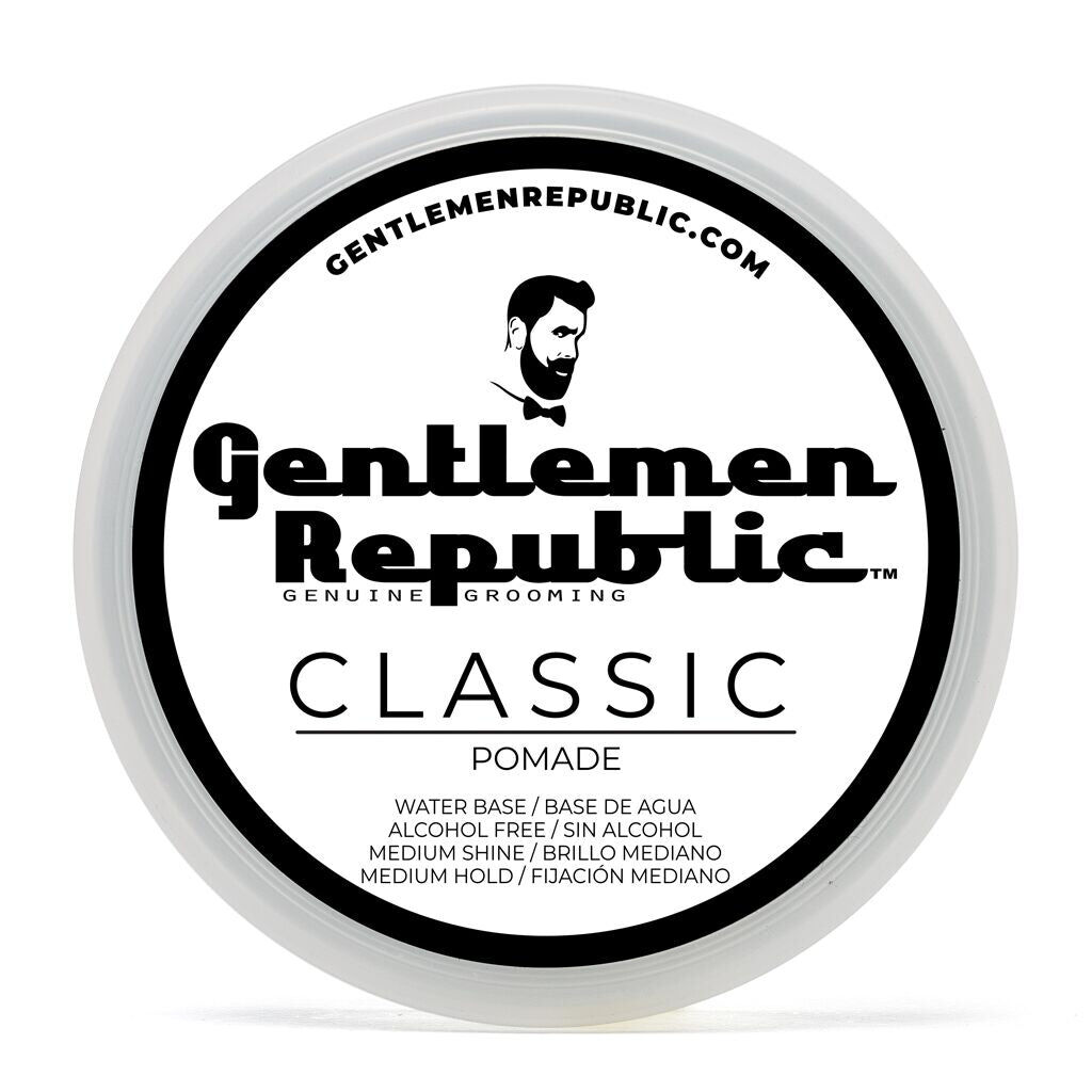 Gentlemen Republic Classic Pomade - Medium Hold & Shine, Water Soluble ...