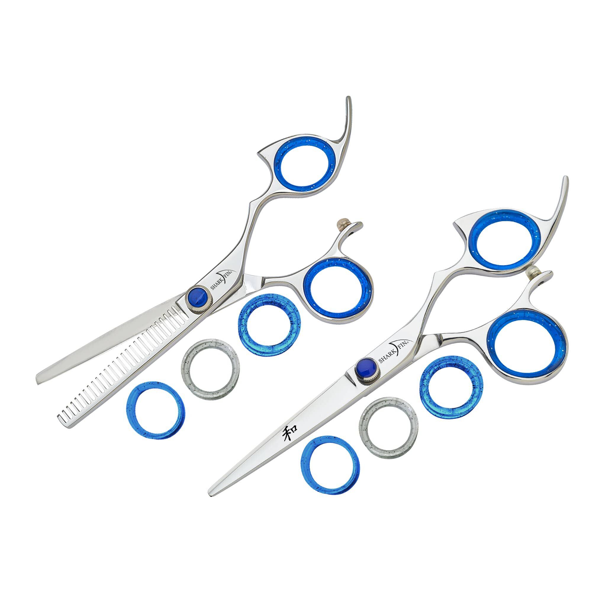 Shark Fin Shears Right Hand 30 Tooth Thinner Stainless + Cutting Shear Set