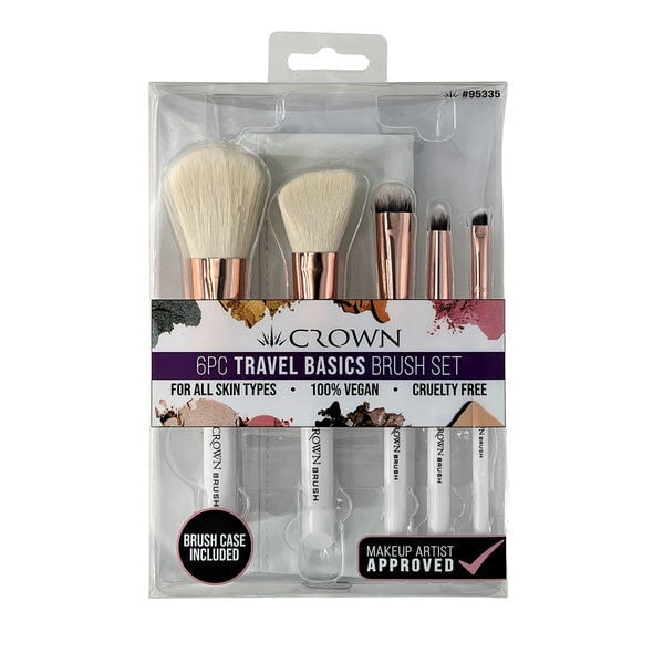Crown Brush 6pc Travel Basics Brush Set