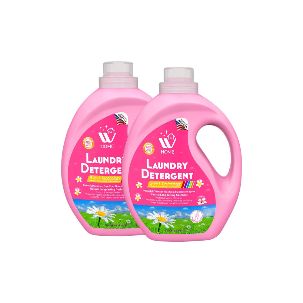 WBM Home Liquid Laundry Detergent, 3-In-1 Washing Technology 67.6 oz ...
