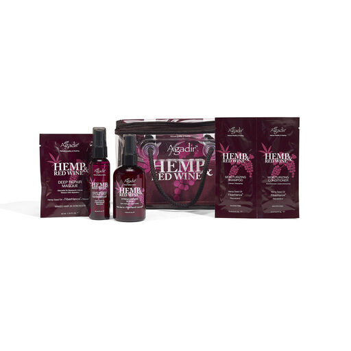 Agadir Hemp & Red Wine Travel Kit