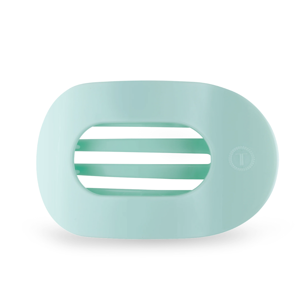TELETIES Flat Round Mint to Be Hair Clip - Large