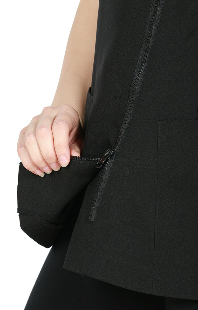 Smockers Iris Professional Stylist Jacket, Cosmetology Uniform, Black