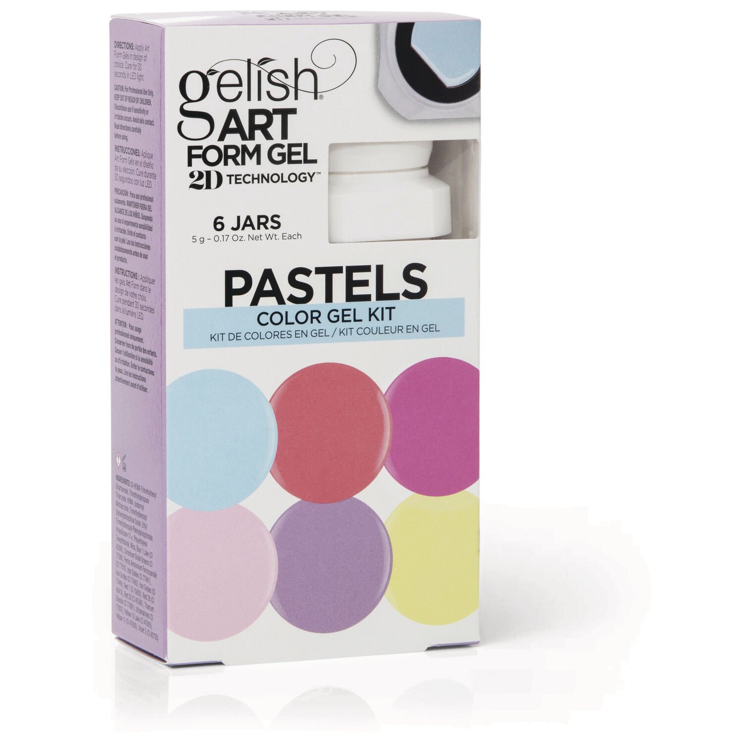 Gelish Art Form Gel Pastel Color Gel Kit
