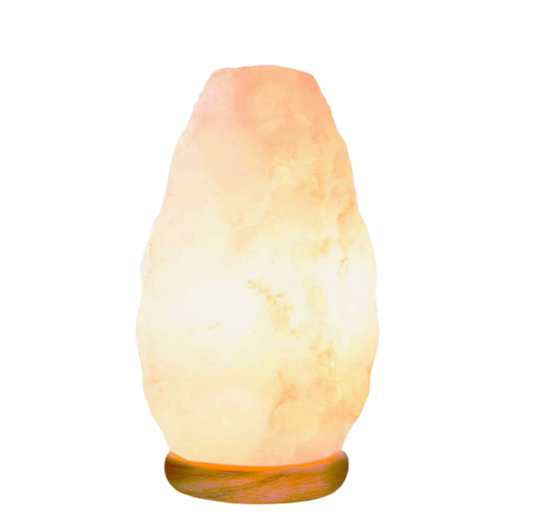 Himalayan Glow White Salt Crystal Lamp, Natural Salt Night Light, Neem ...