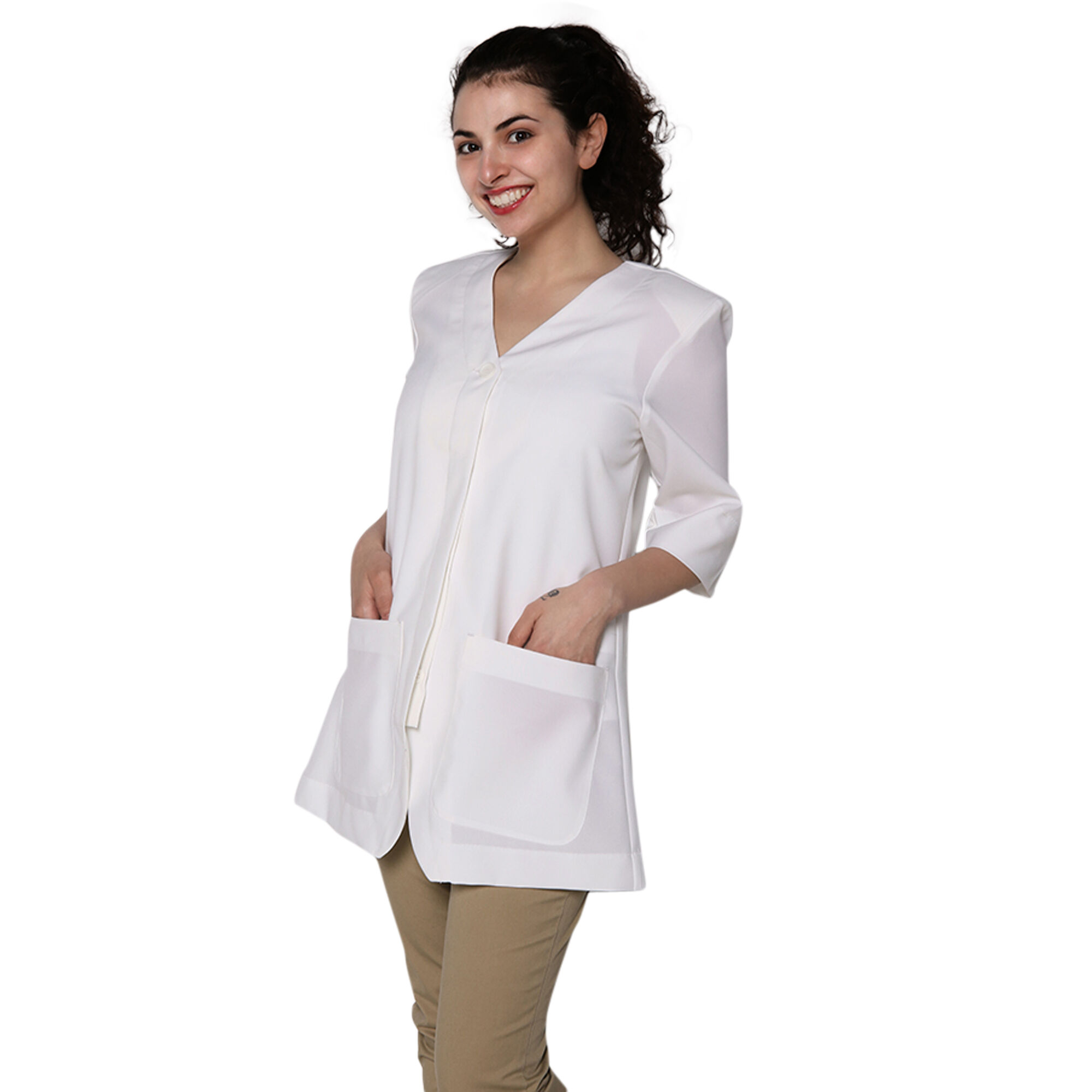 Smockers Judi Professional Smock, Stylist Jacket, Cosmetology Uniform ...