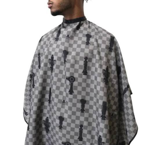 King Midas King Me Barber Cape (Black & Grey) | SalonCentric