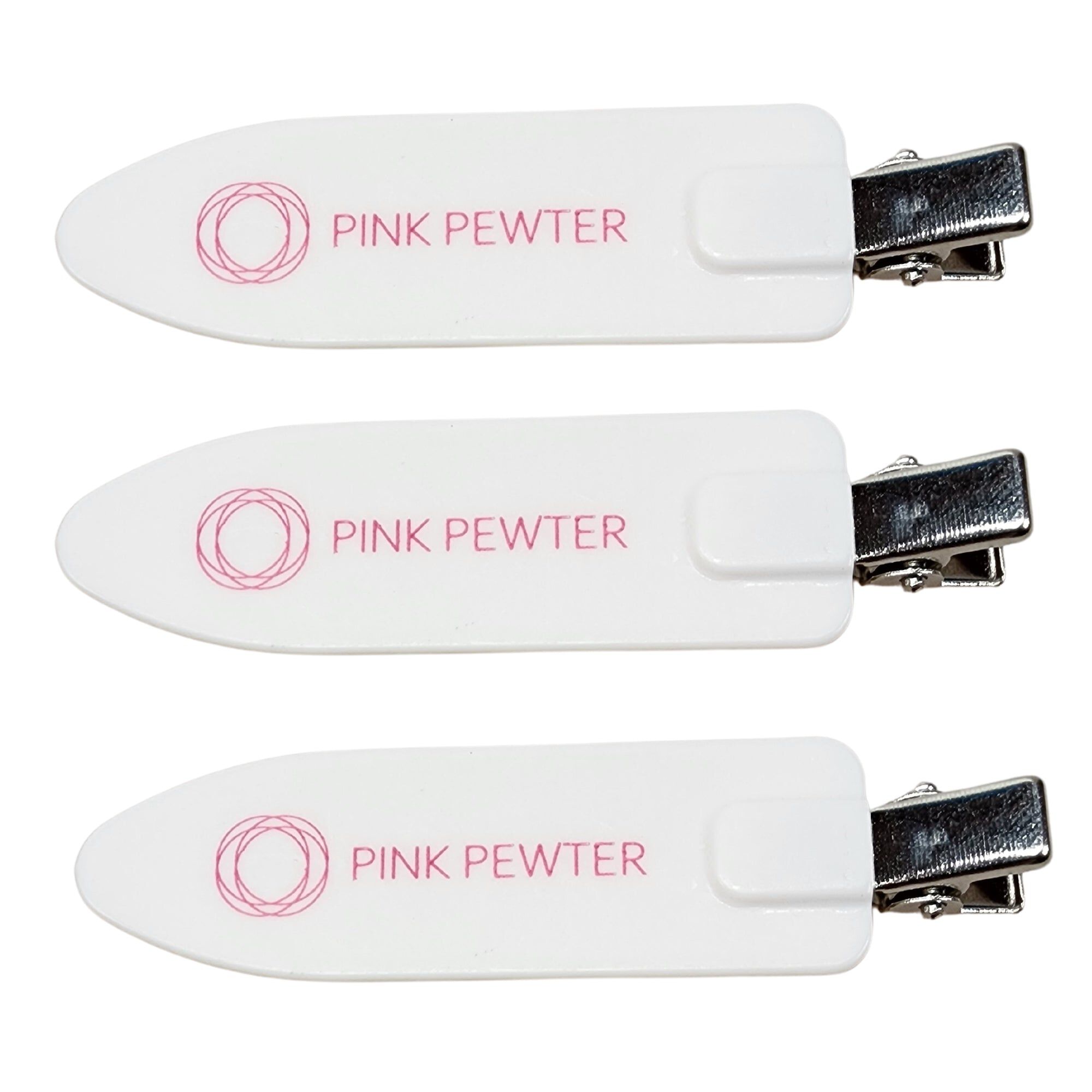 Pink Pewter Oversized Creaseless Styling and Sectioning Clips - 3pk