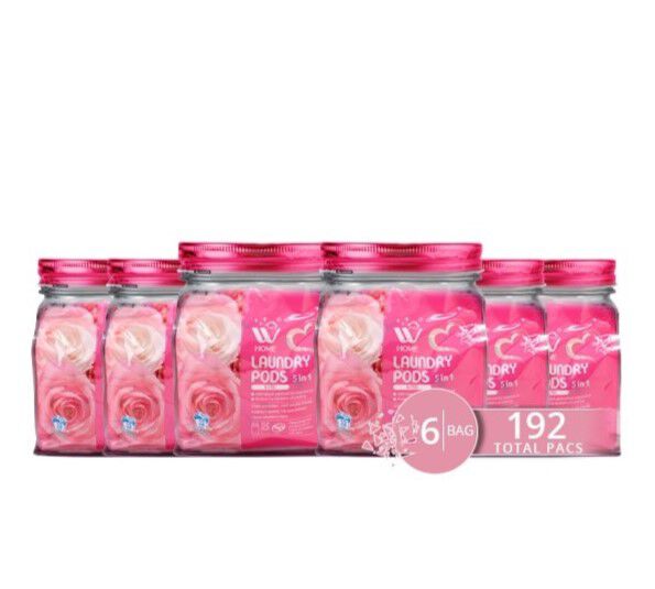 WBM Home 5 in 1 Laundry Detergent Pods Rose Scent 32 Pieces/Pack | SalonCentric