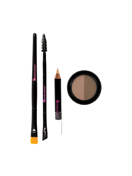 Kelley Baker Brows Daily Essentials Kit with Brow Powder Duo - Brown