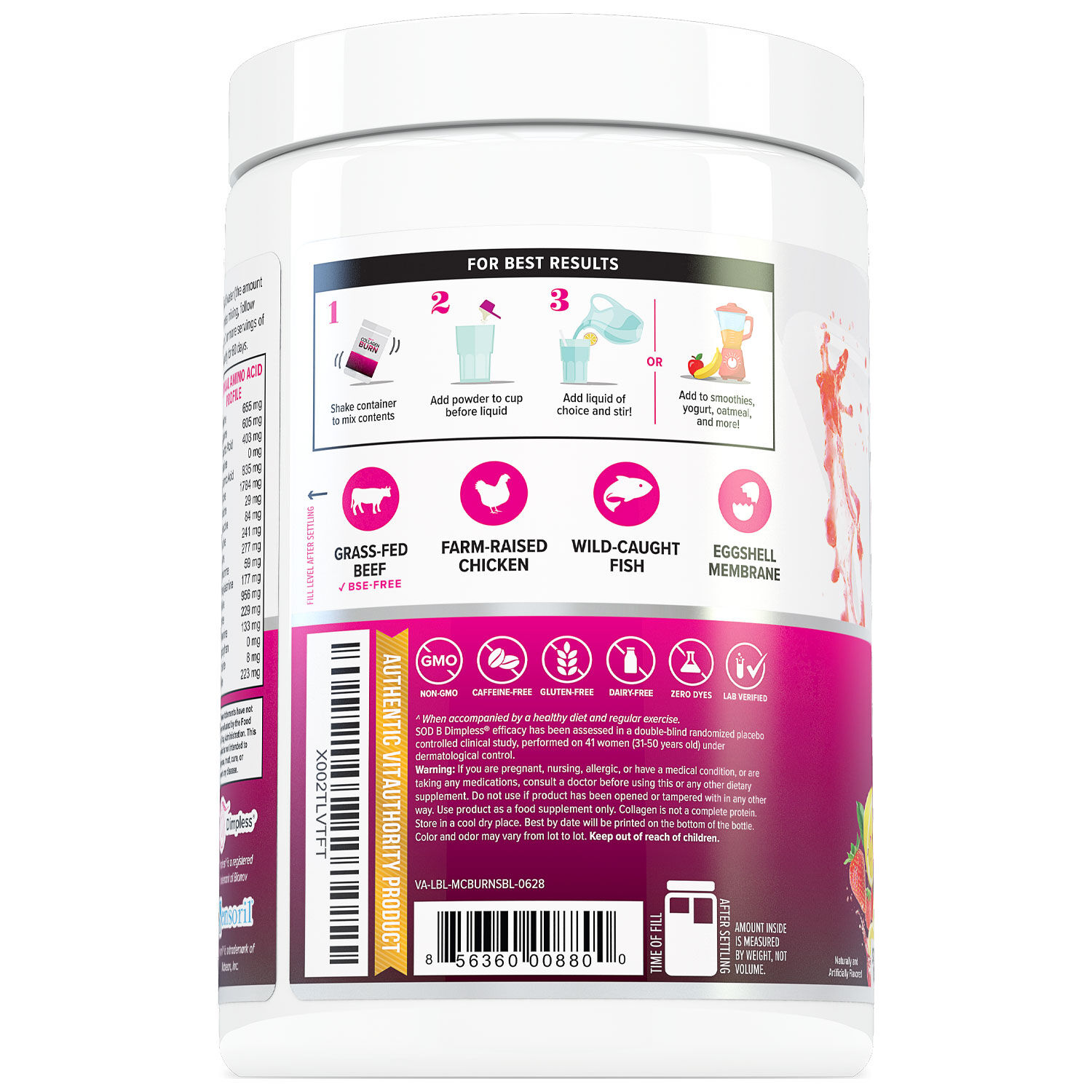 Vitauthority Multi Collagen Burn Powder