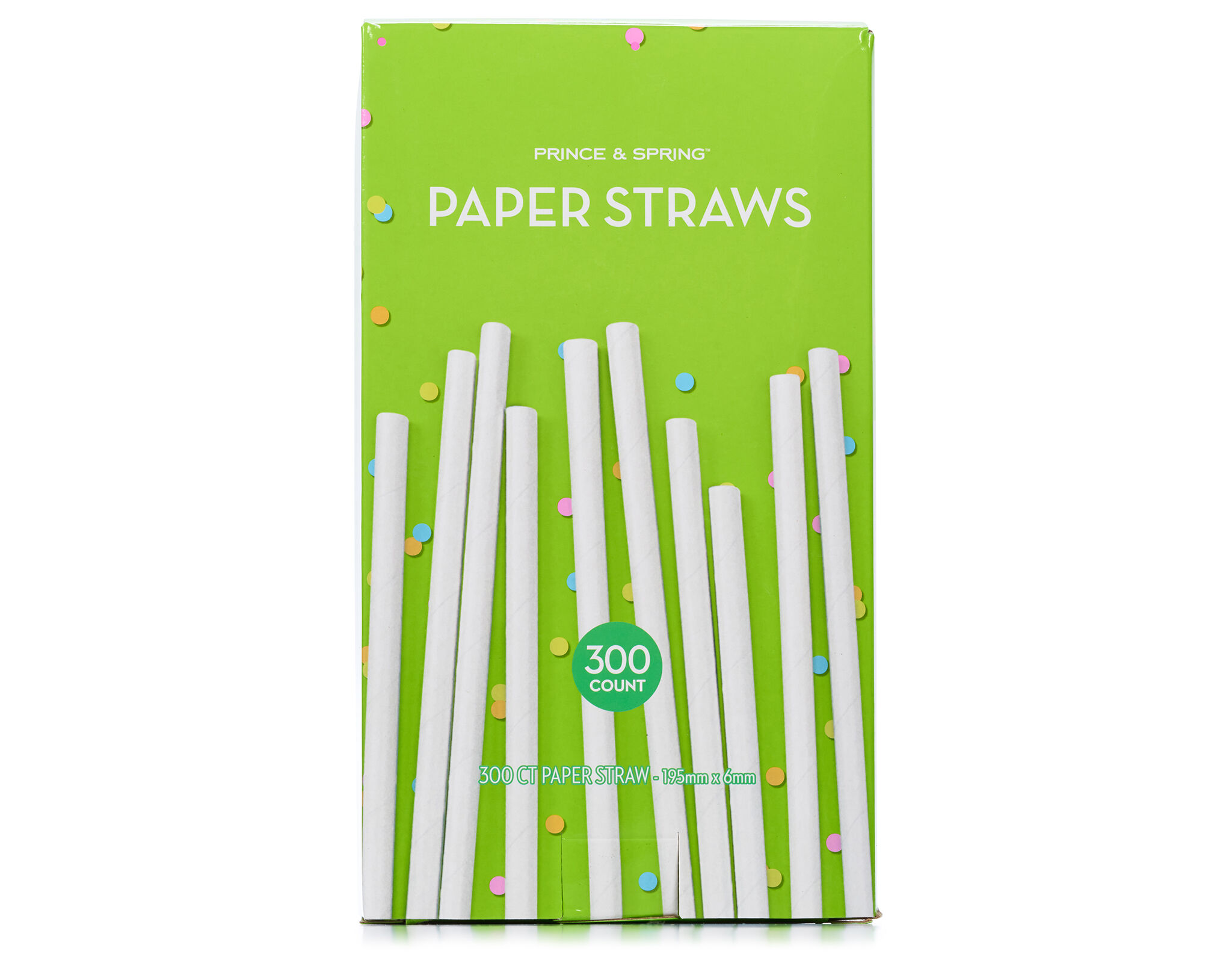 Prince & Spring Paper Straws - 300 ct