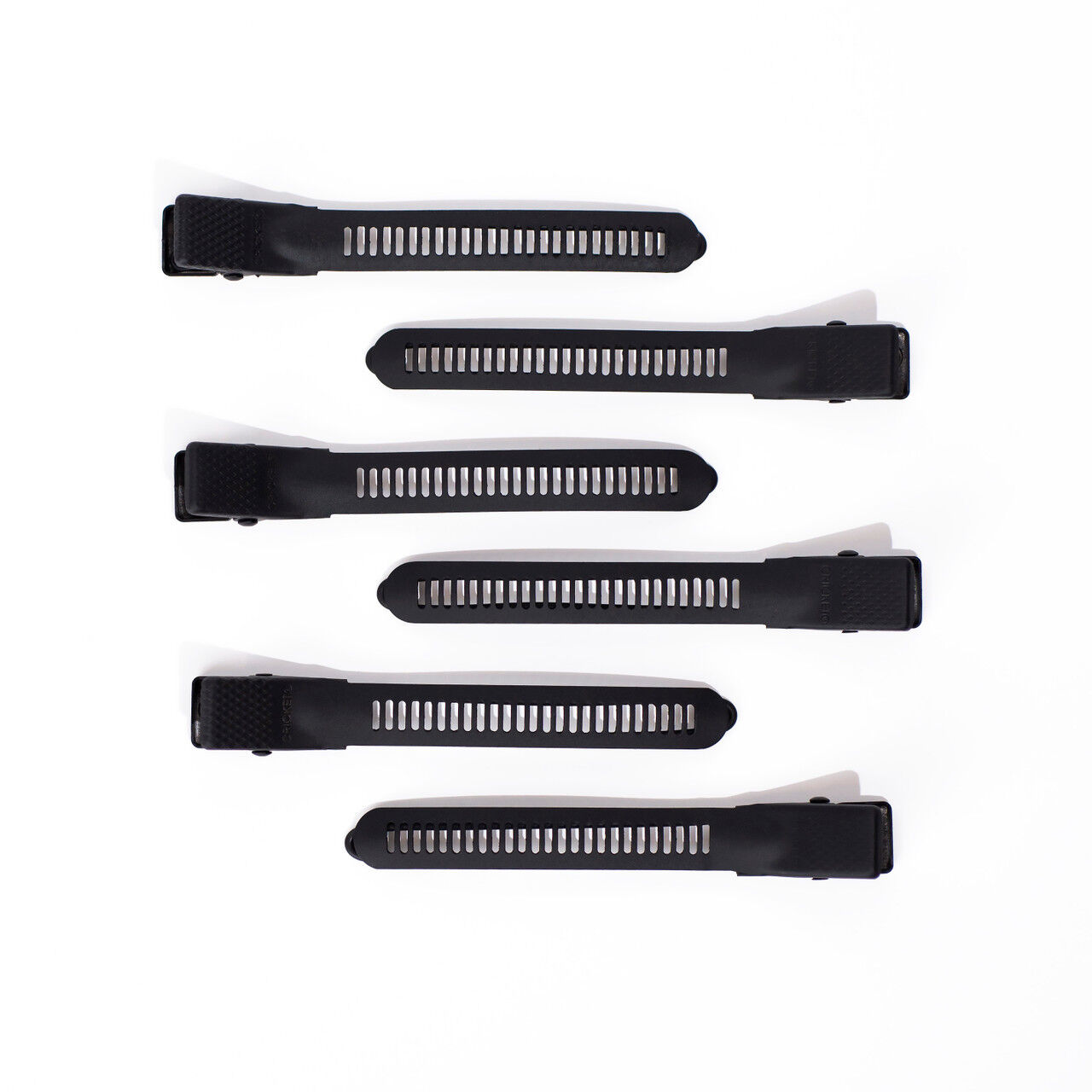 Cricket Super Grip Clips Black (Rubberized) 6pc Pack