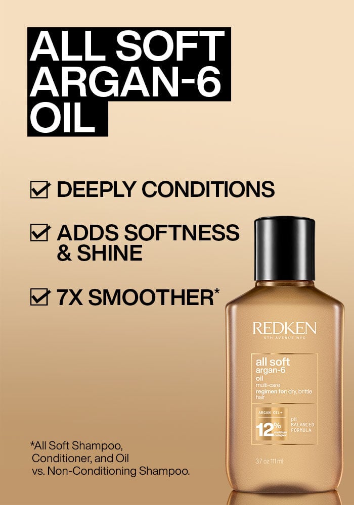 Redken All Soft™ Argan-6 Oil Multi-Care Oil 3 oz. for Dry Hair ...