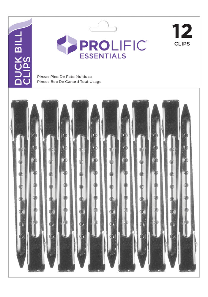 ProLific Pro All-Purpose Duck Bill Clips 12-Pack | SalonCentric