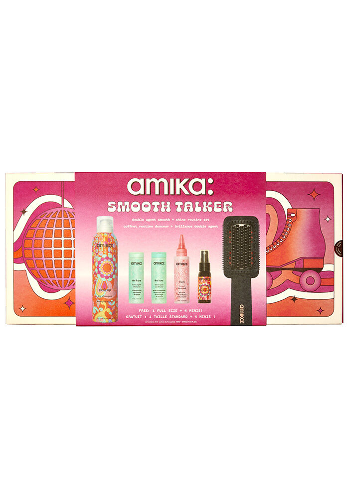 amika Smooth Talker Double Agent Straightening Blow Dry Gift Set