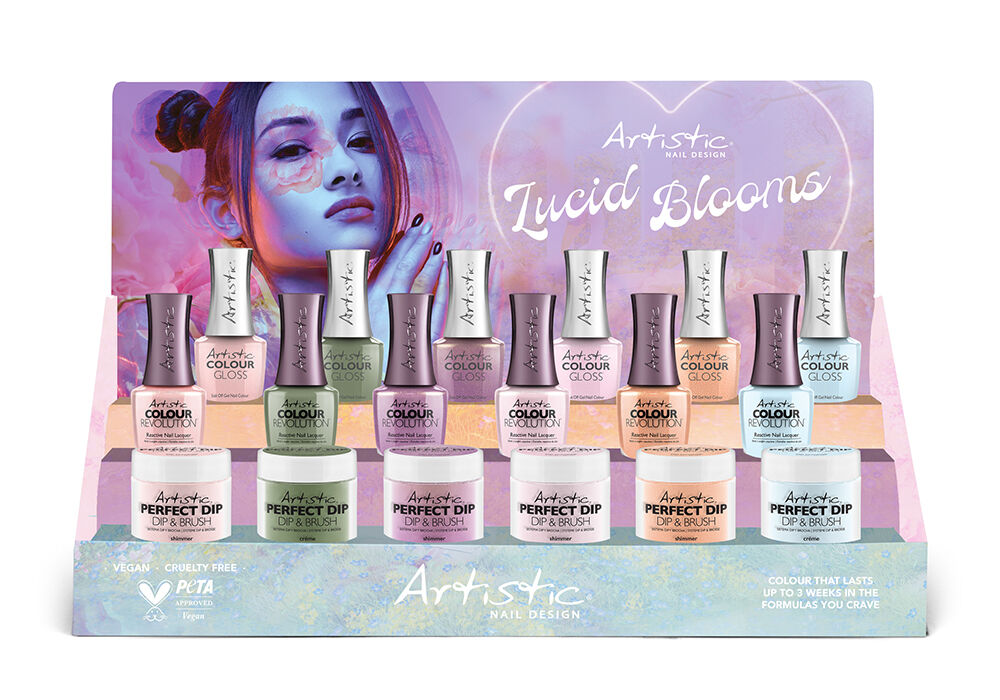 Artistic Nail Design Spring Lucid Bloom Trio