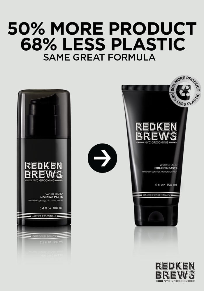 Redken Brews Work Hard Molding Paste - Styling Paste For Men