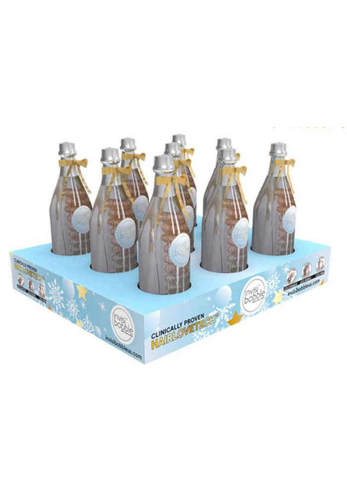 invisibobble Feelin' Bubbly- 9 Pc Holiday Display