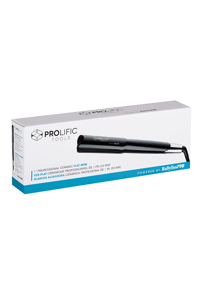 ProLific 1 Inch Professional Ceramic Flat Iron Powered by BabylissPro