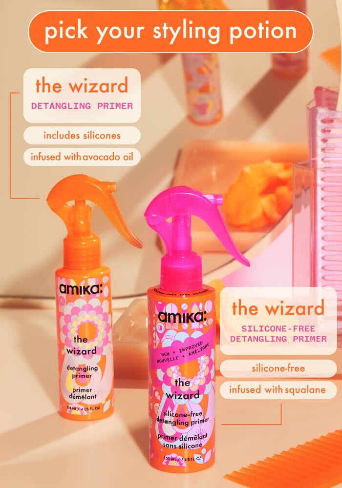 amika The Wizard Silicone-Free Detangling Primer