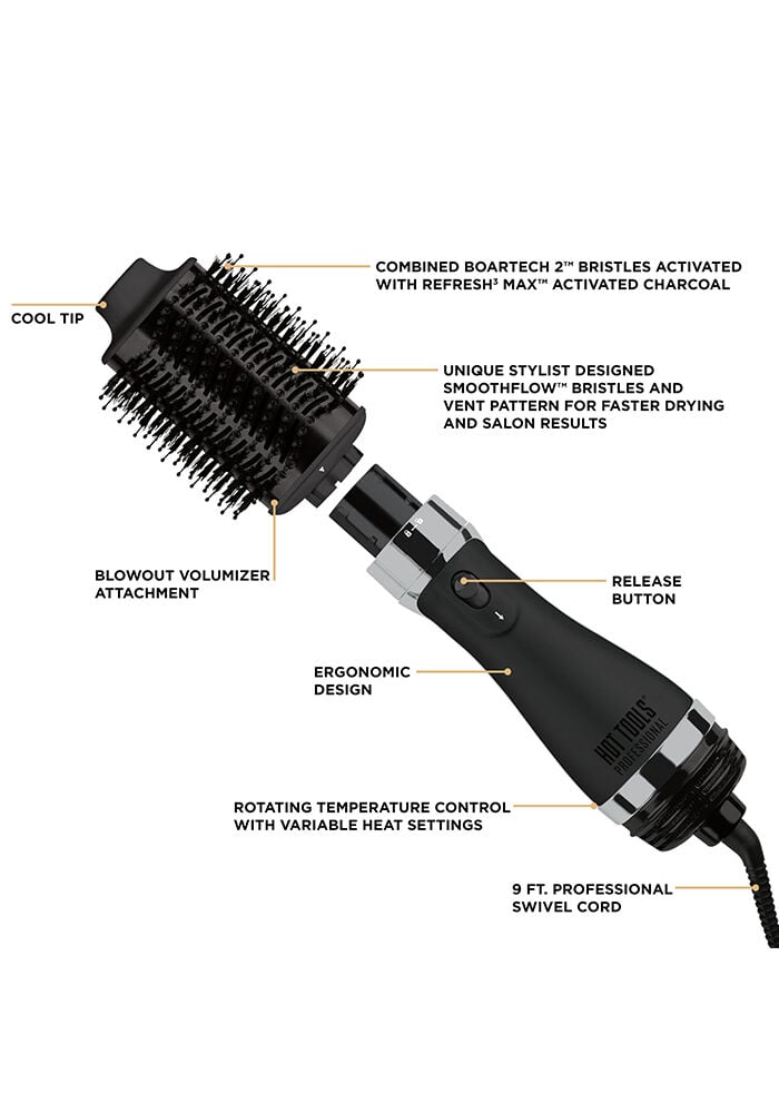 Hot Tools Black Gold One-Step Detachable Blowout Volumizer
