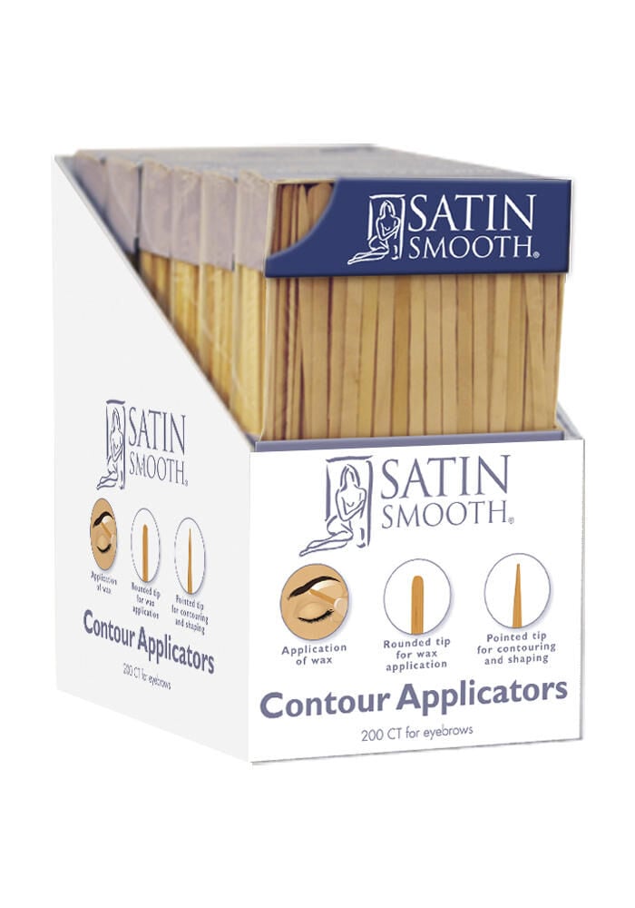 Satin Smooth Contour Eyebrow Wax Applicators - 200 ct.