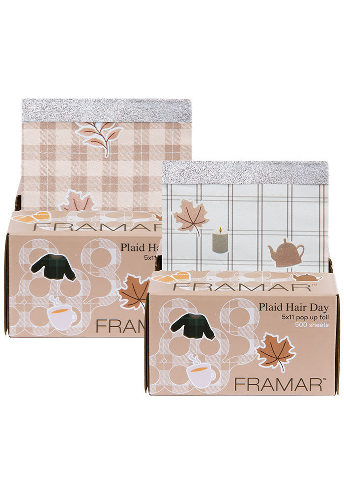 Framar 5"x11" Plaid Hair Day Pop Up Foil - 500 ct.