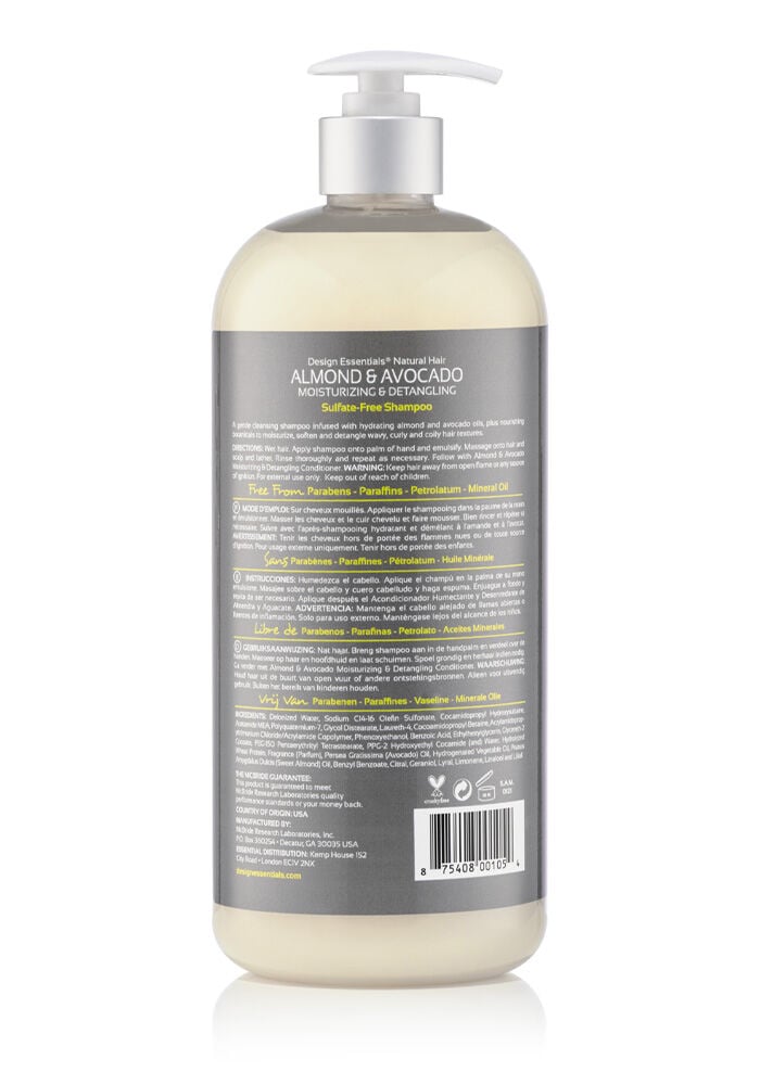 Design Essentials Almond Avocado Moisturizing & Detangling Sulfate-Free ...