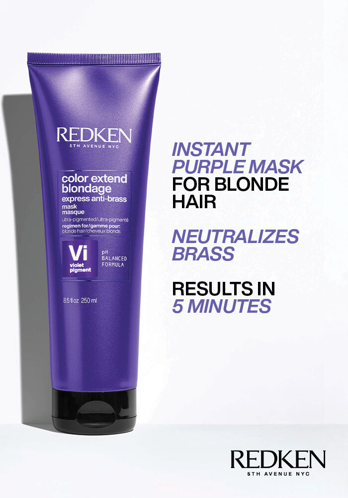 Redken Color Extend Blondage Express Anti-Brass Purple Hair Mask ...
