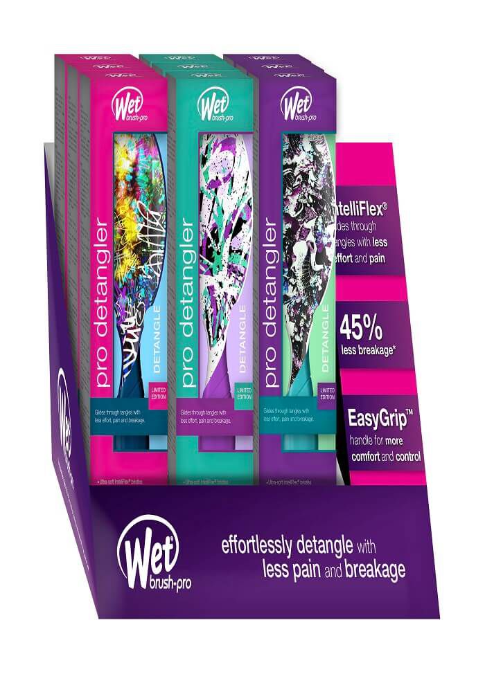 WetBrush Pro Street Art Detangler Display