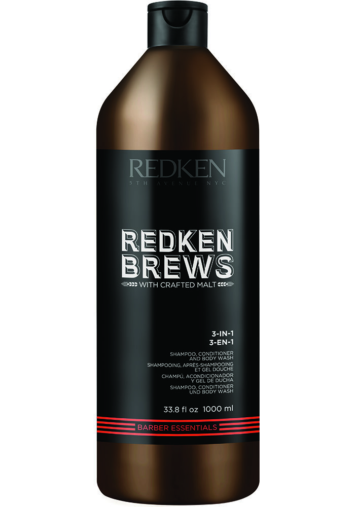 Redken Brews 3-in-1 Shampoo, Conditioner & Body Wash For Men | SalonCentric