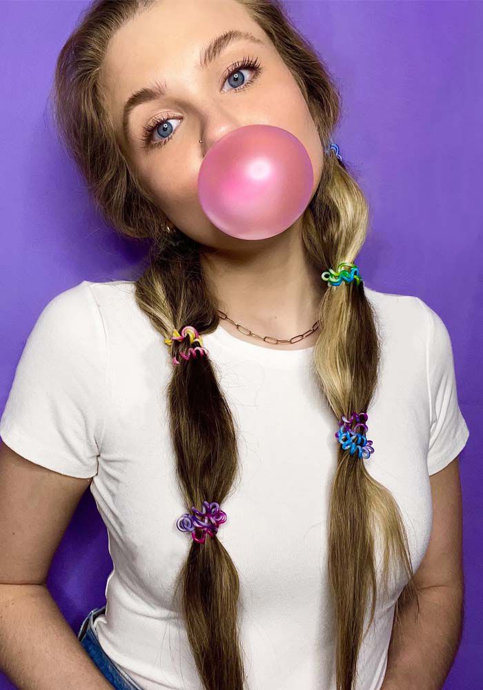 invisibobble ORIGINAL Lisa Frank Hair Me Roar 8 pc