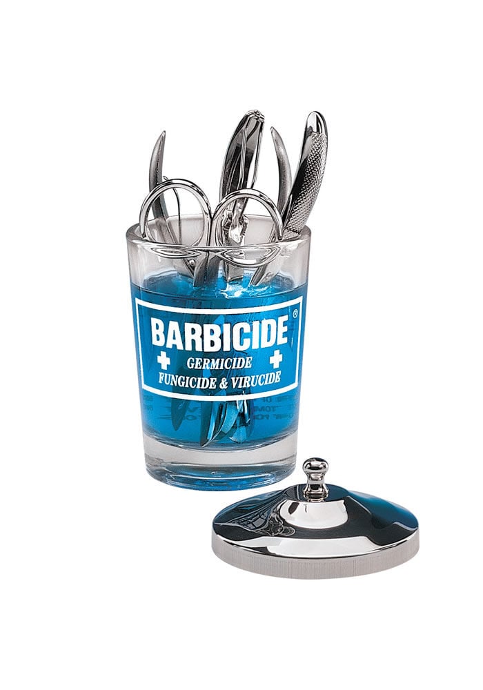 King Research Barbicide Disinfectant Glass Jar