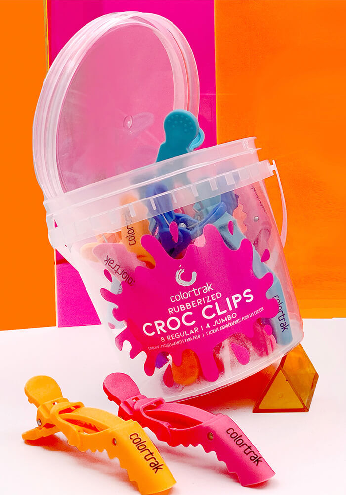 Colortrak 12pk Rubberized Croc Clips | SalonCentric