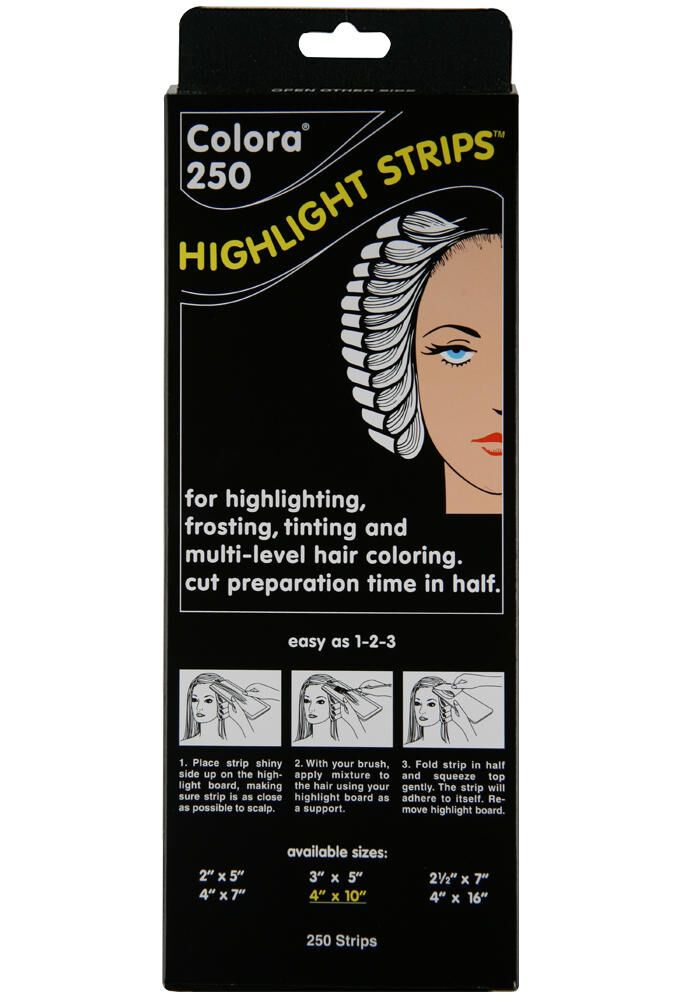 Colora Long 4x10 Highlight Strips - 250 ct.