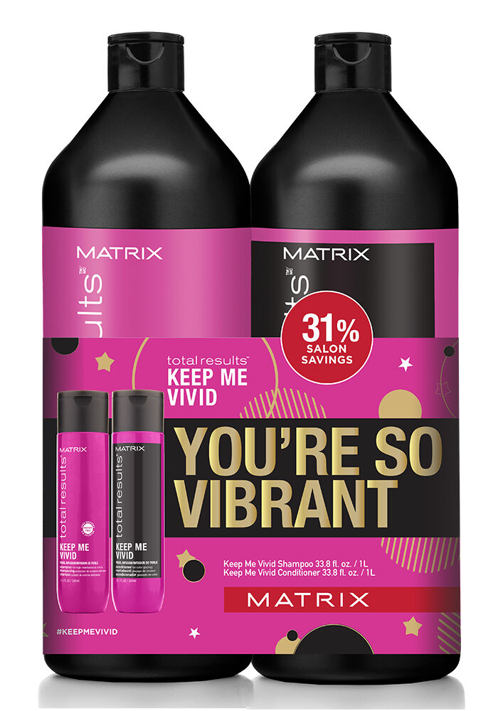 Matrix Total Results Keep Me Vivid Shampoo and Conditioner Liter Duo ...